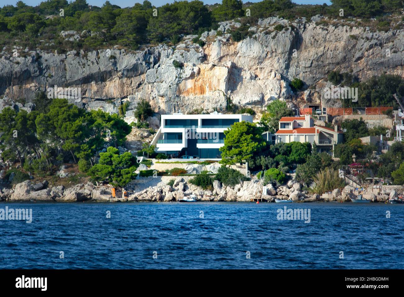 Modern architecture exterior, white and clean, Croatia Stock Photo - Alamy