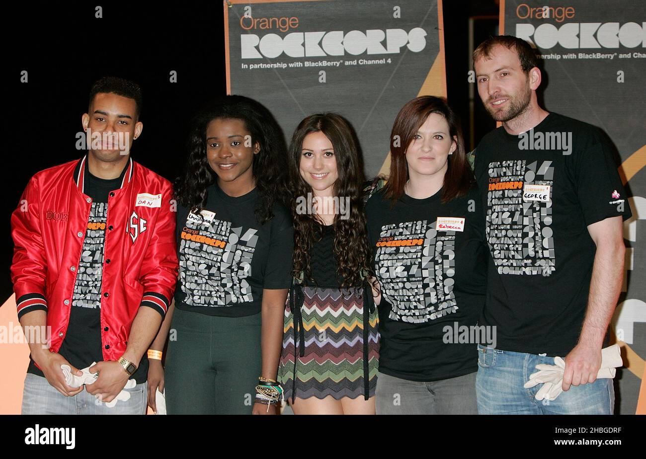 Eliza Doolittle poses for the Orange RockCorps Photocall and Workshop ...