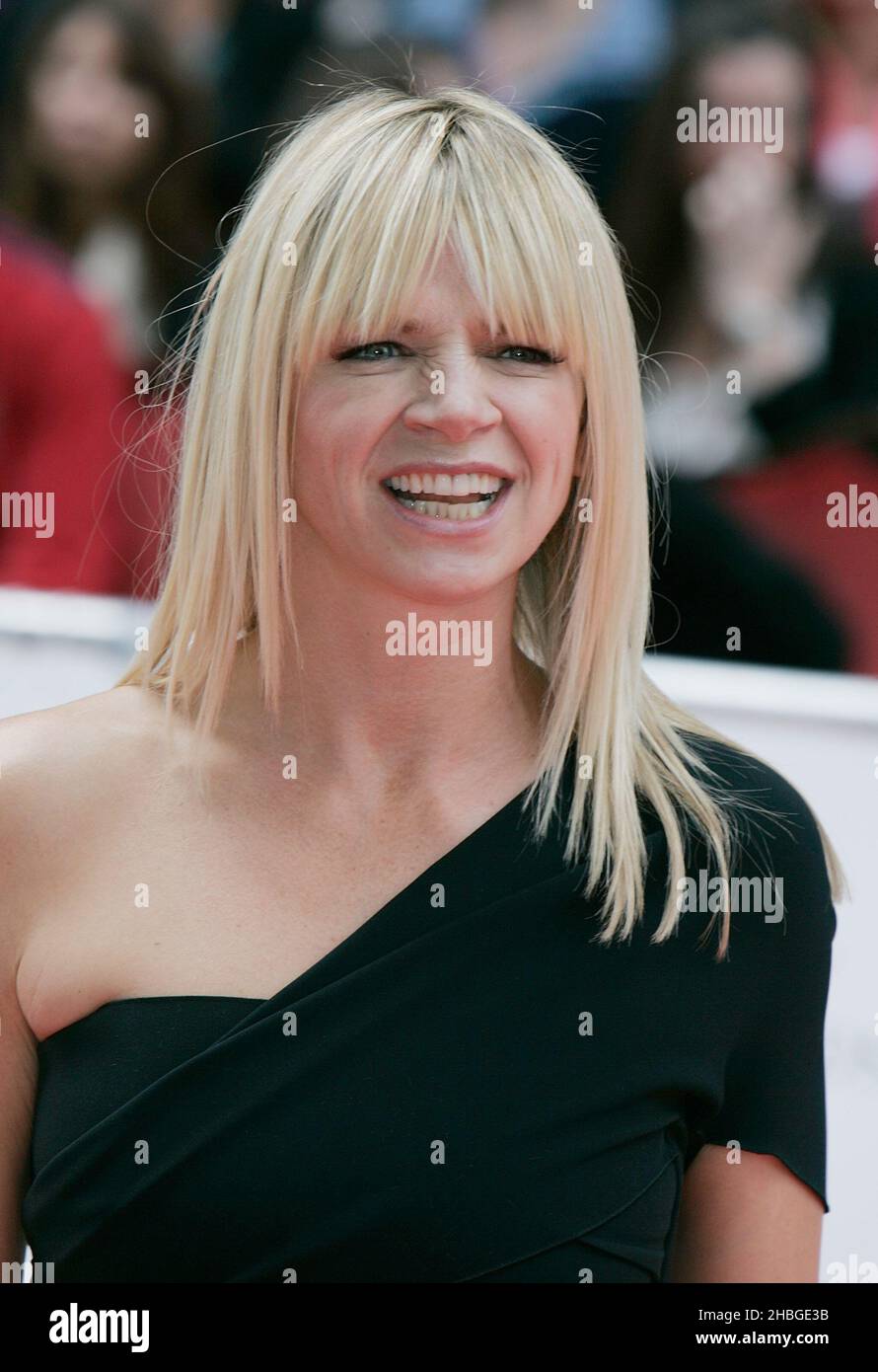 Zoe Ball arrives at the Phillips British Television Academy Awards at ...