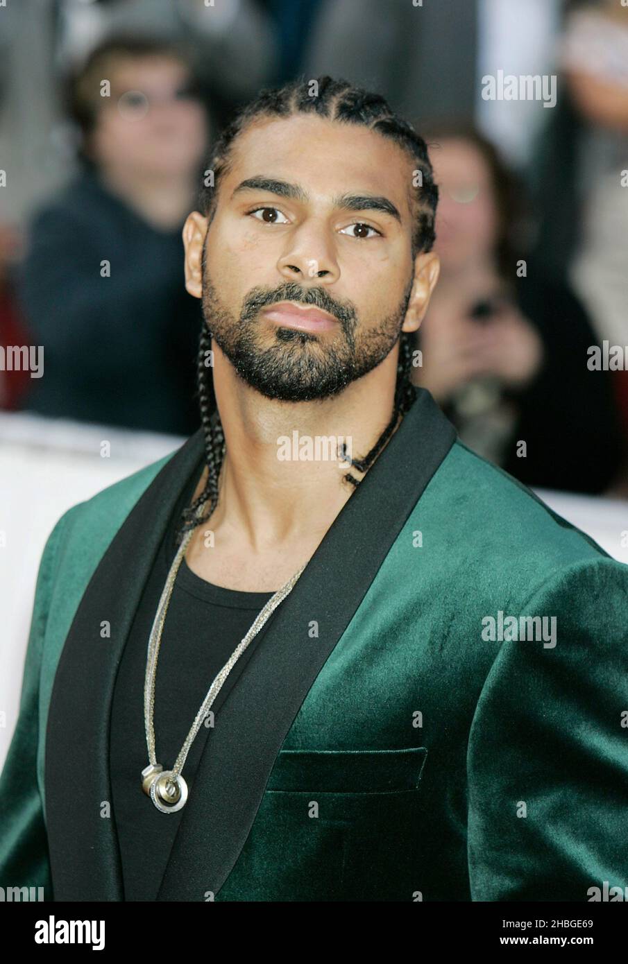 David Haye arrives at the Phillips British Television Academy Awards at ...