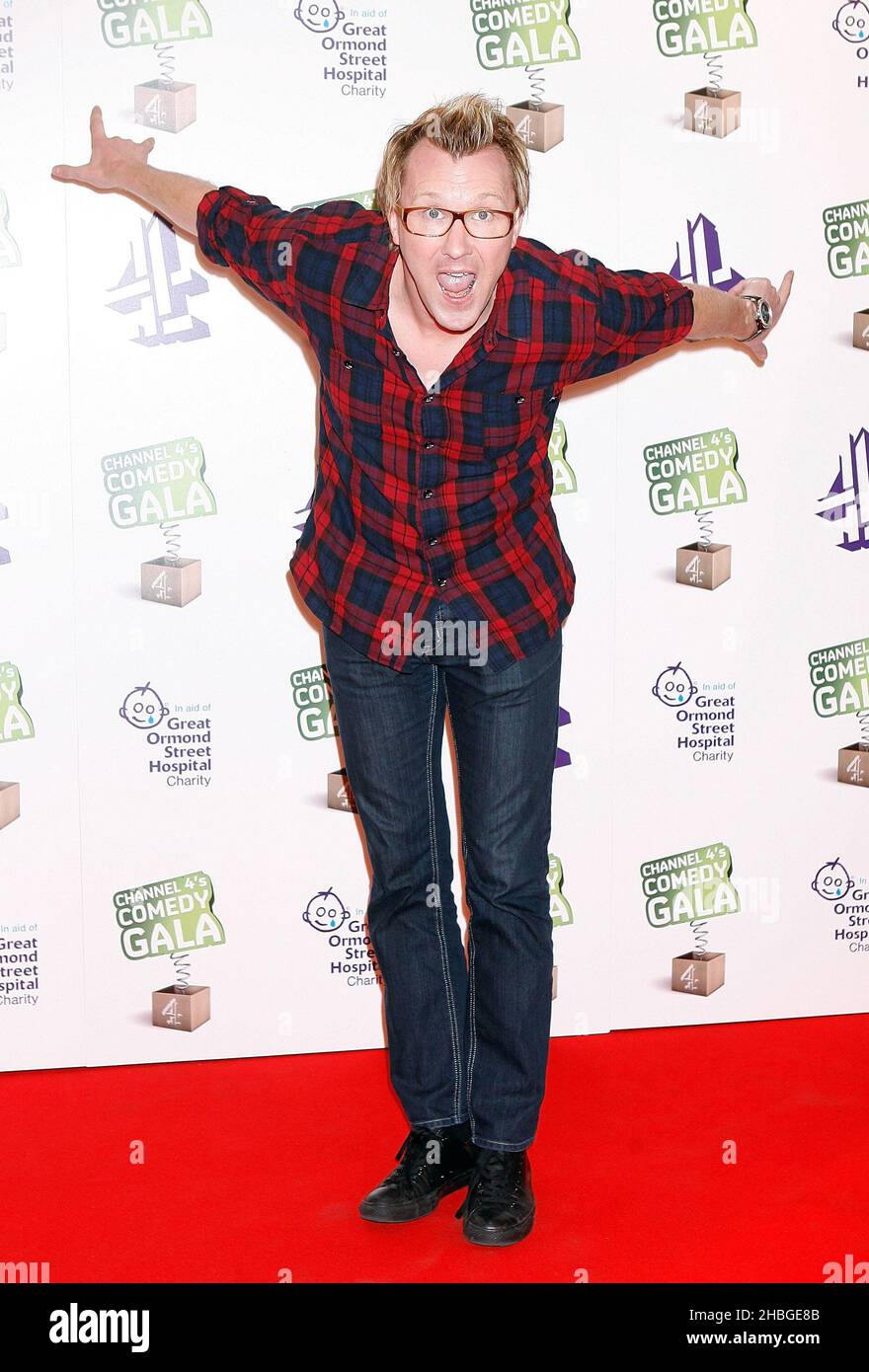 Jason Byrne arrives at the Channel 4 Comedy Gala at the O2 Arena in ...