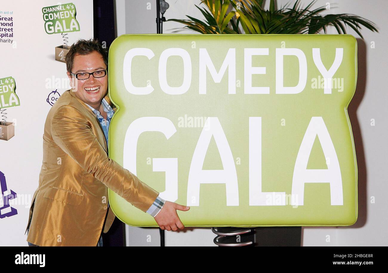 Alan Carr arrives at the Channel 4 Comedy Gala at the O2 Arena in ...