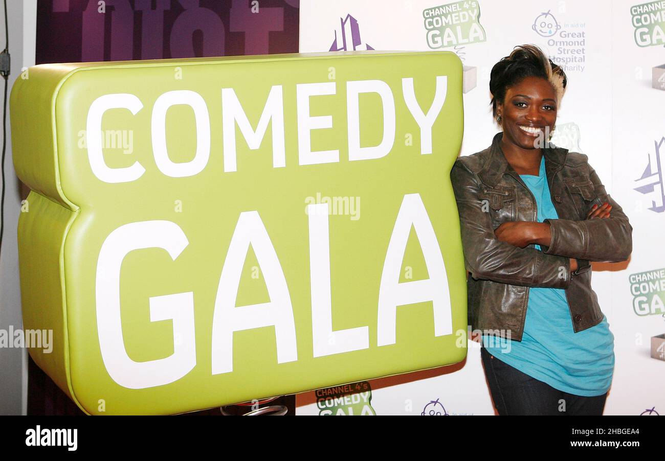 Andi Osho arrives at the Channel 4 Comedy Gala at the O2 Arena in ...