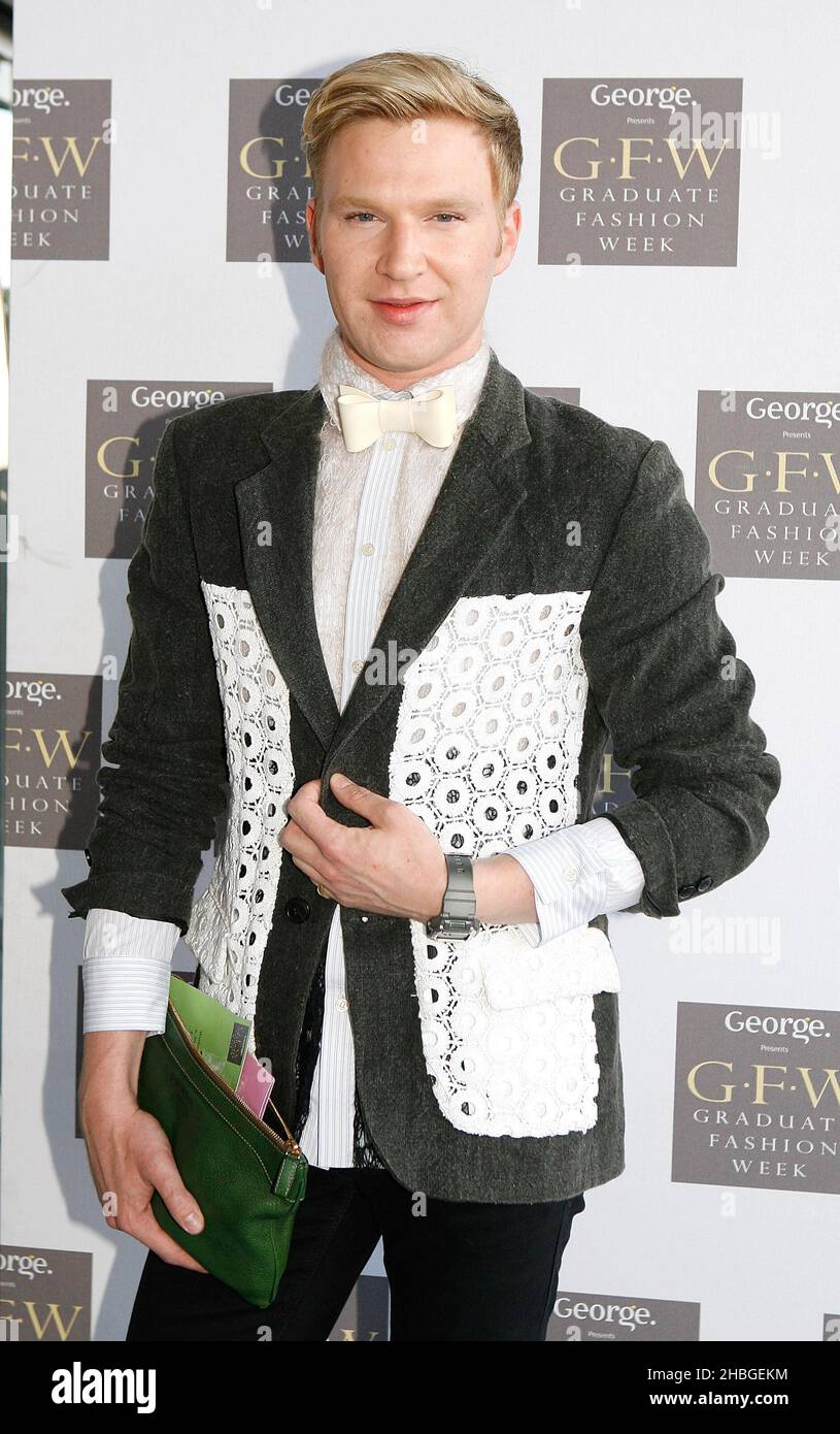 Henry Conway arrives at the Graduate Fashion Week Gala at Olympia 2 ...
