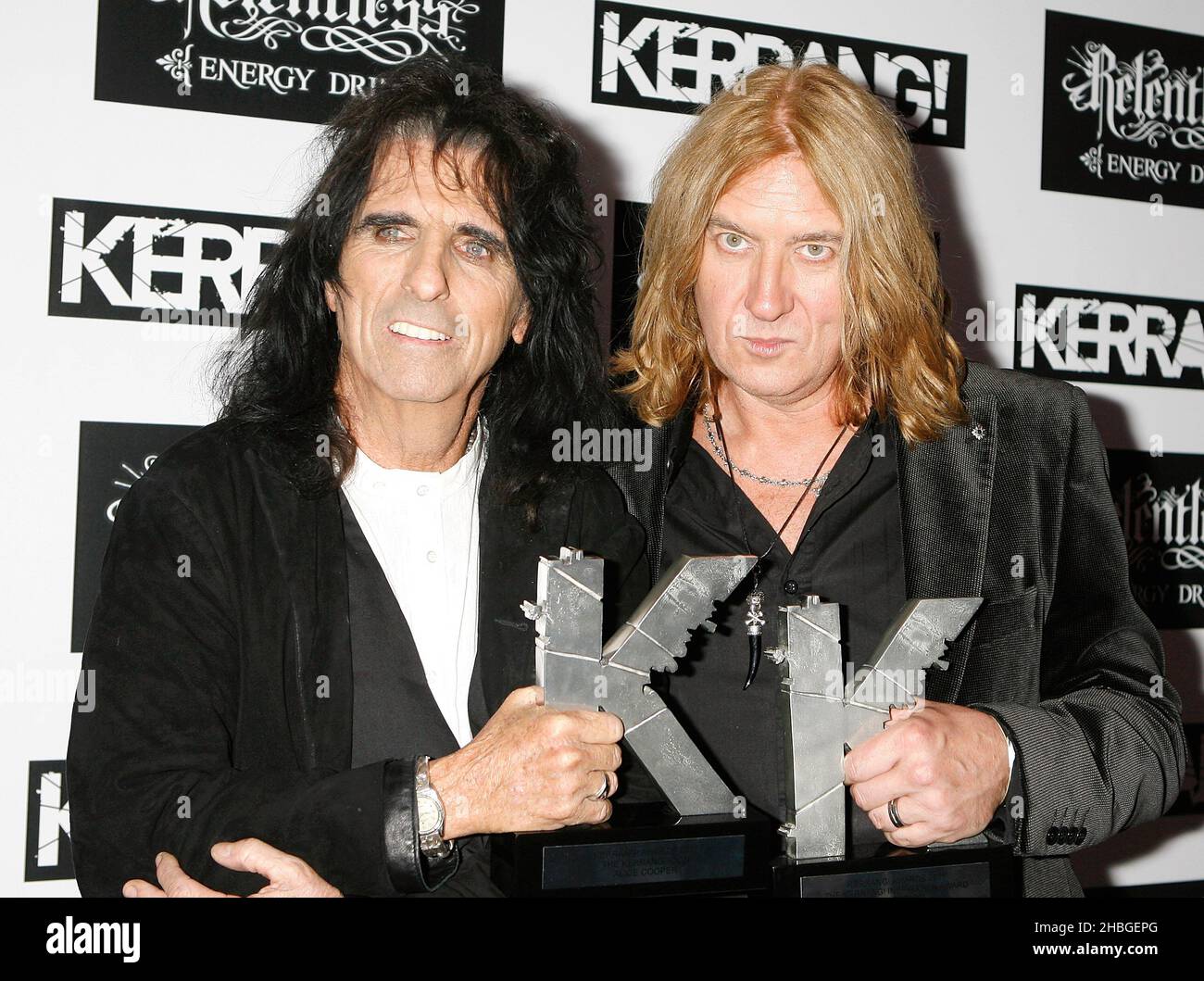 Alice Cooper wins Kerrang Icon Award and Jo Elliott of Def Leppard wins ...