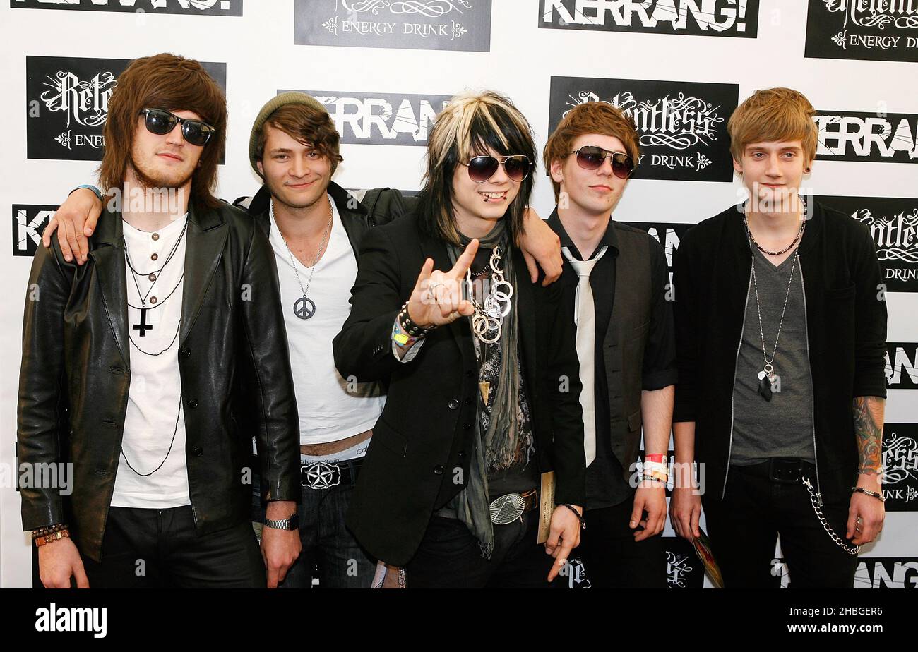 Shadows Chasing Ghosts at the Relentless Kerrang Awards at The Brewery ...