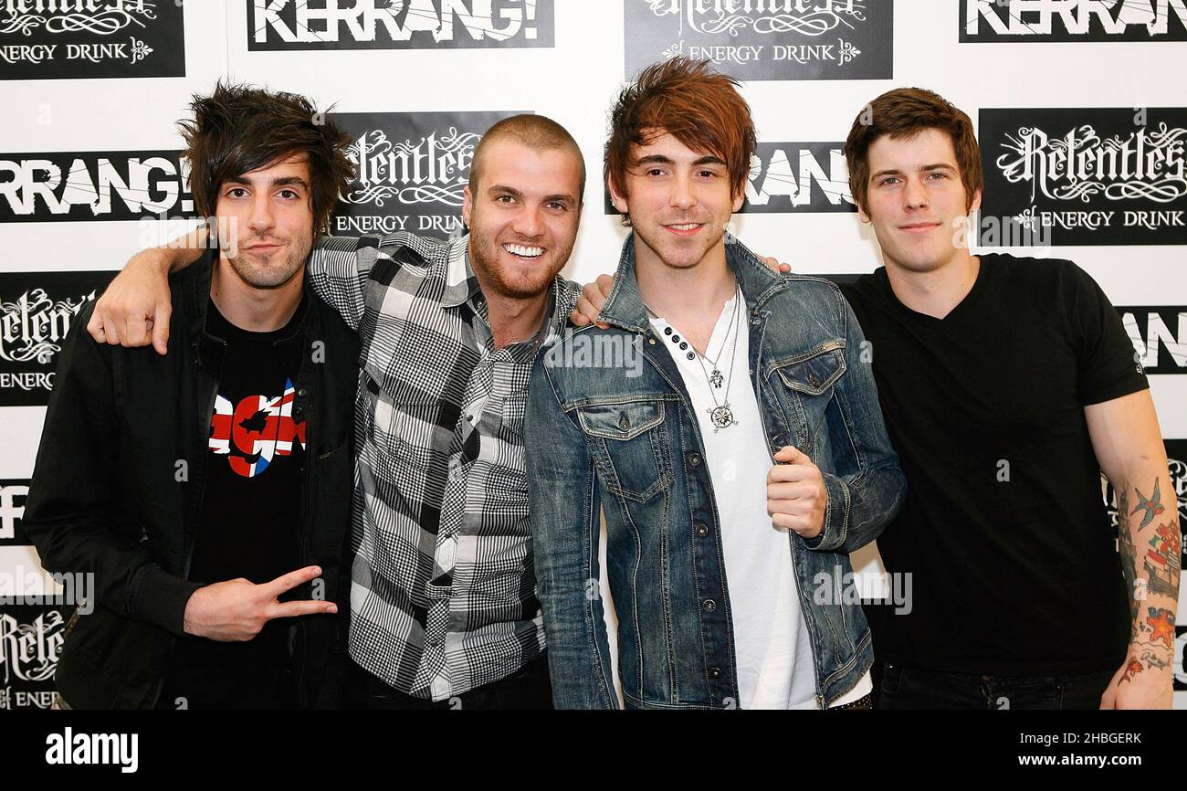 All Time Low arrive at the Relentless Kerrang Awards at The Brewery ...