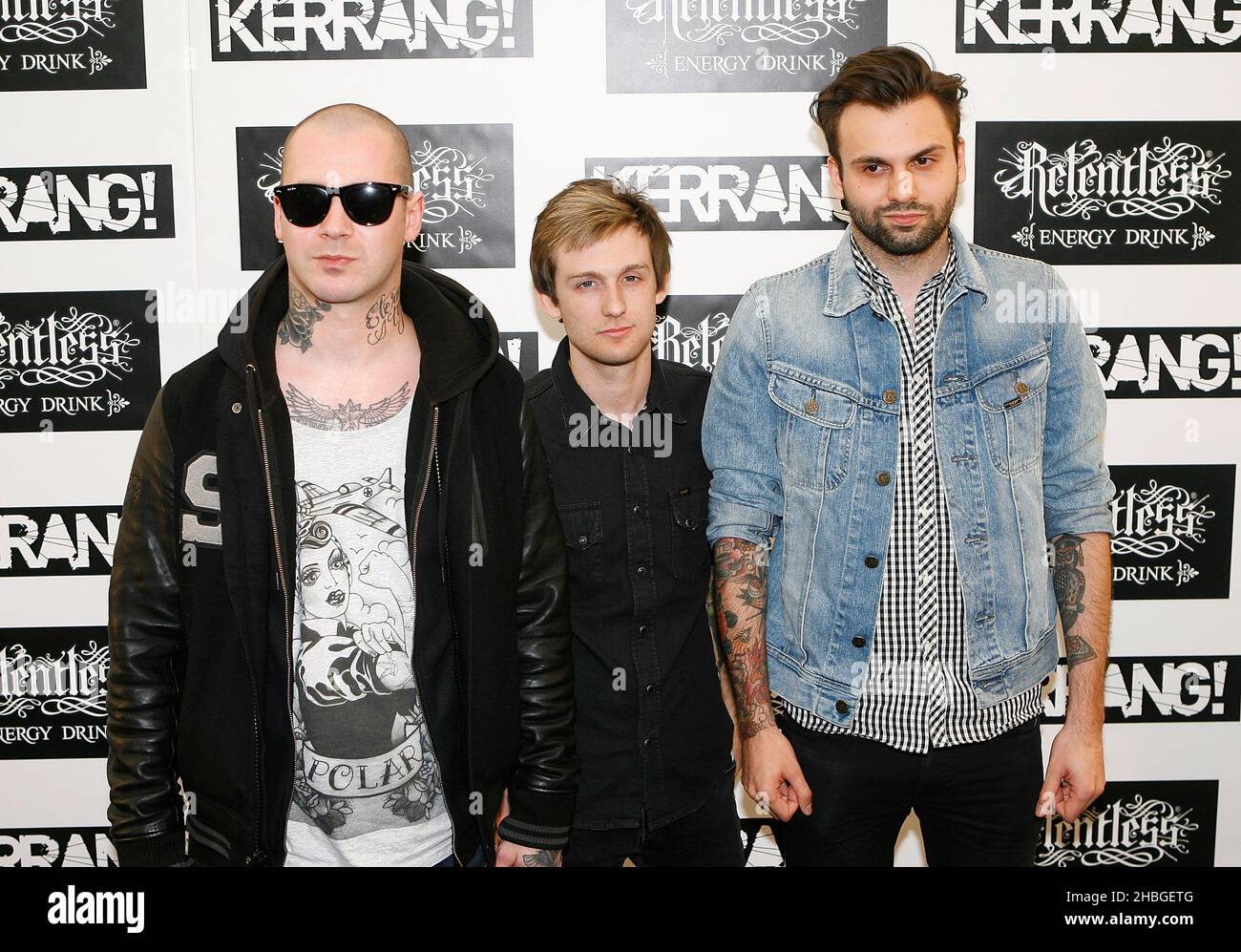 Gallows arrive at the relentless kerrang awards at the brewery hi-res ...