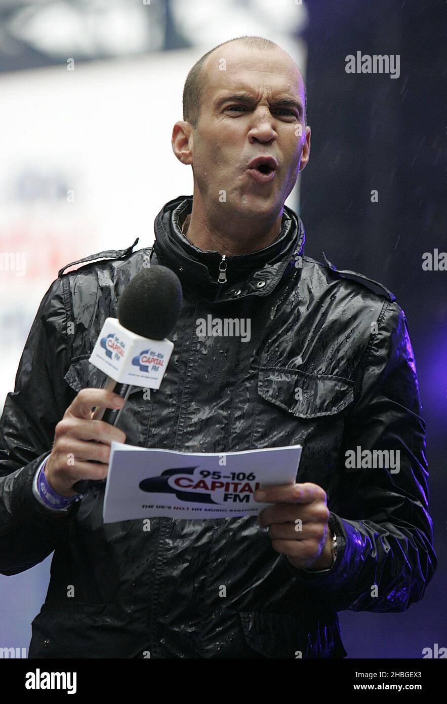 Johnny Vaughan on stage during Capital FM's Summertime Ball at Wembley ...