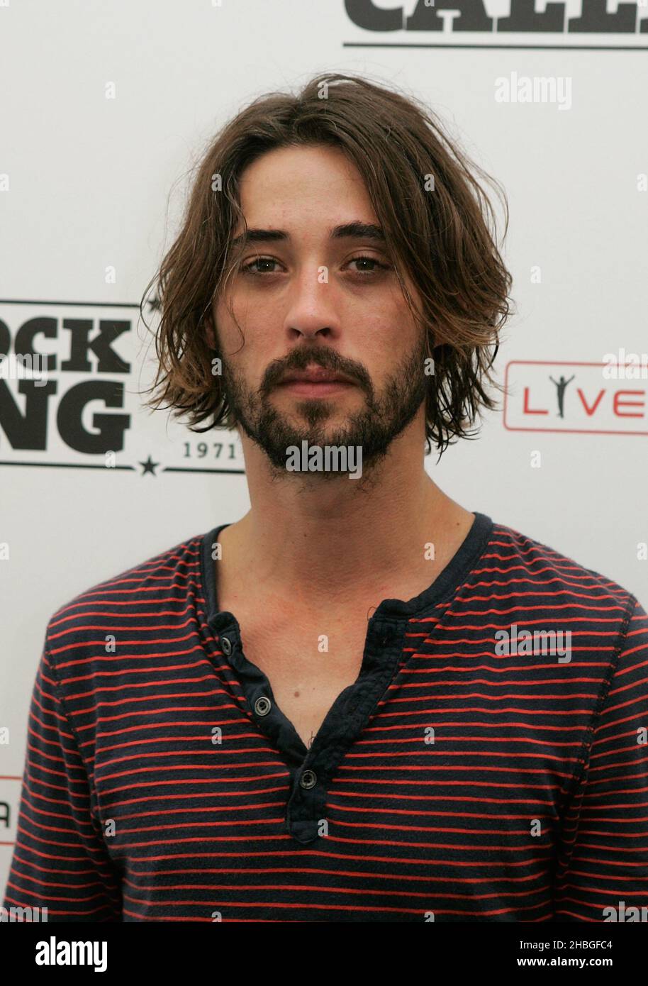 Ryan Bingham poses backstage at Hard Rock Calling at Hyde Park, London ...