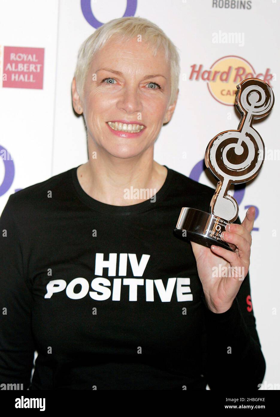 Annie Lennox wins O2 Silver Clef Award at the Nordoff Robbins O2 Silver Clef Awards at the ...