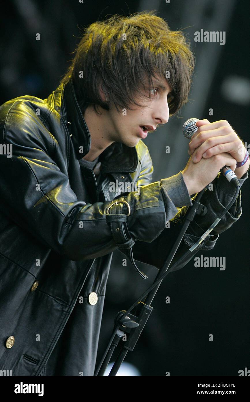Faris Badwan of The Horrors performs at Wireless Festival, Hyde Park in ...