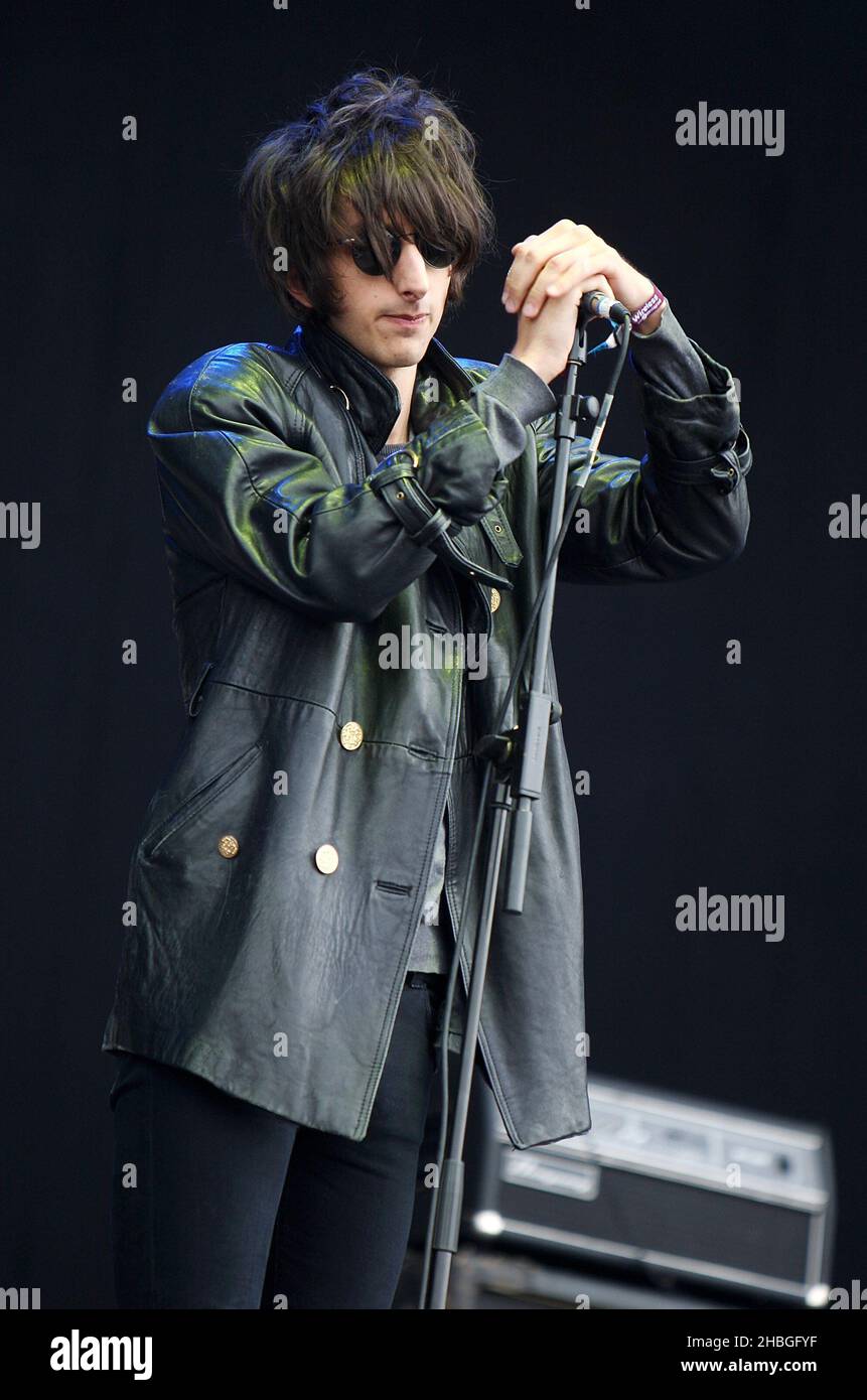 Faris Badwan of The Horrors performs at Wireless Festival, Hyde Park in ...