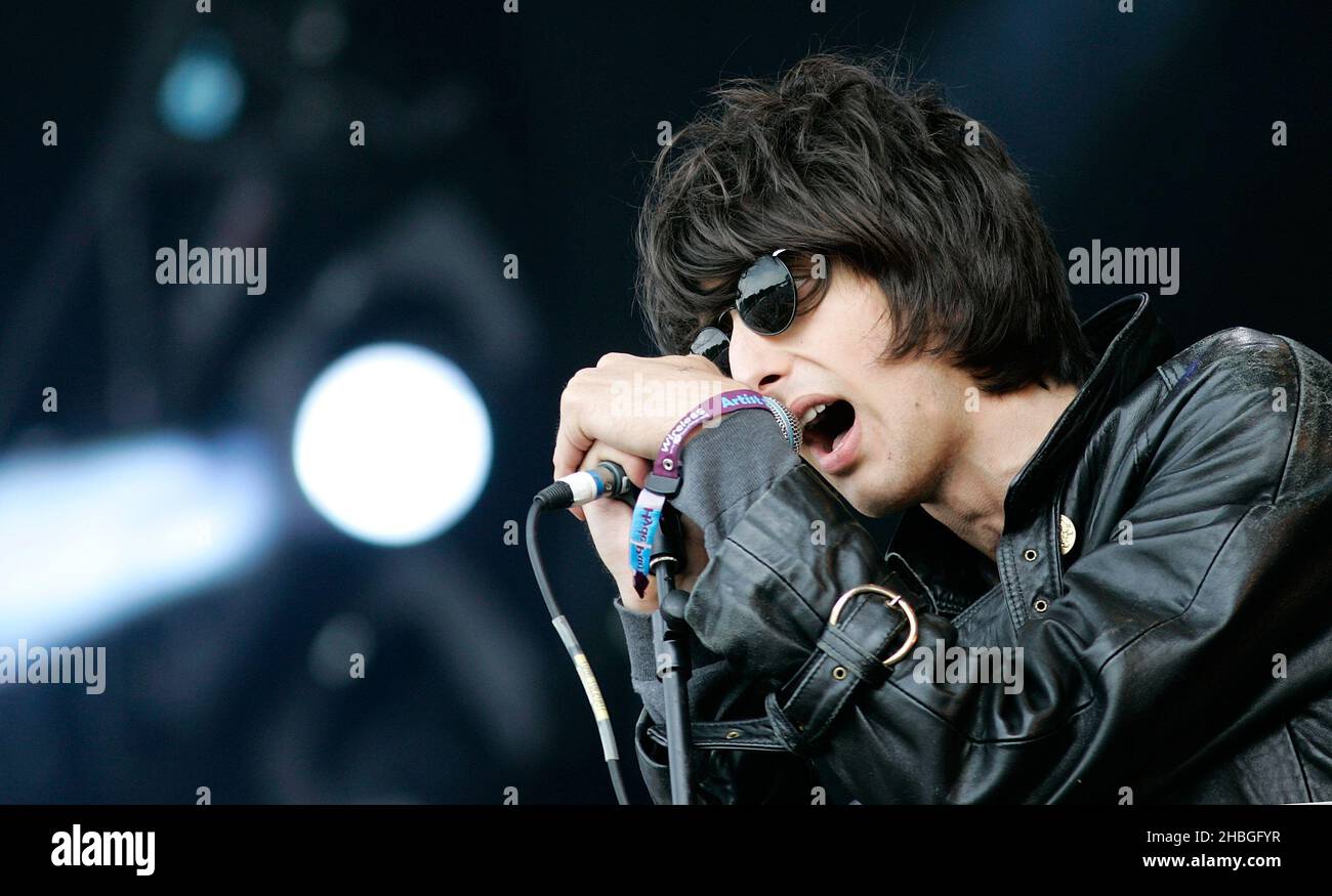 Faris Badwan of The Horrors performs at Wireless Festival, Hyde Park in ...