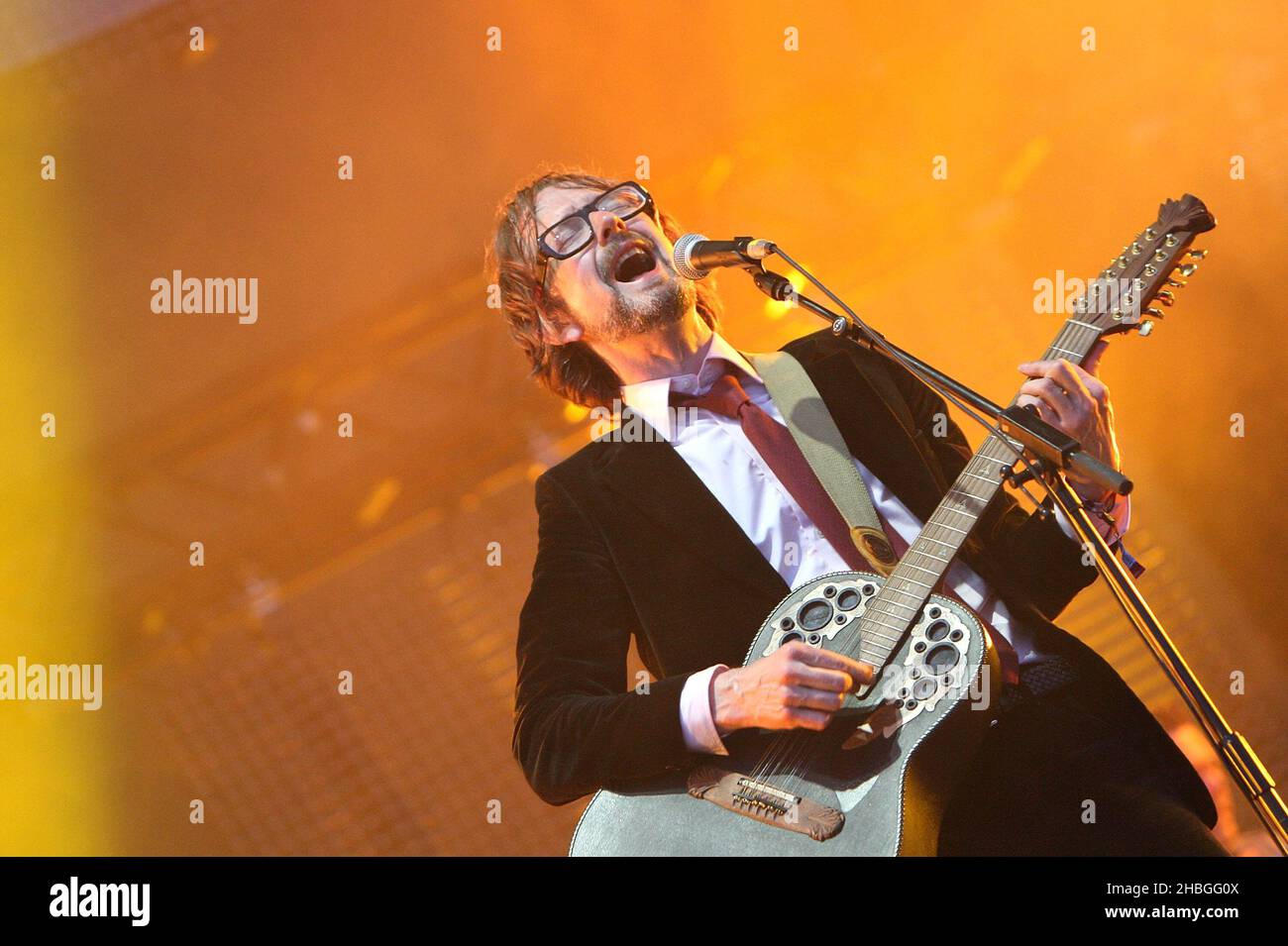 Jarvis cocker of pulp performs headlining at wireless festival hi-res ...