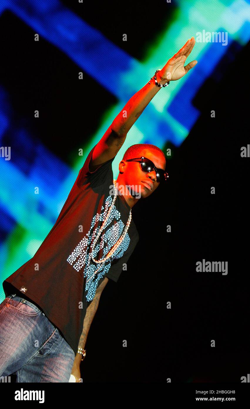 Tinchy Stryder performs at Rock Assembly at the 02 Arena in London on ...