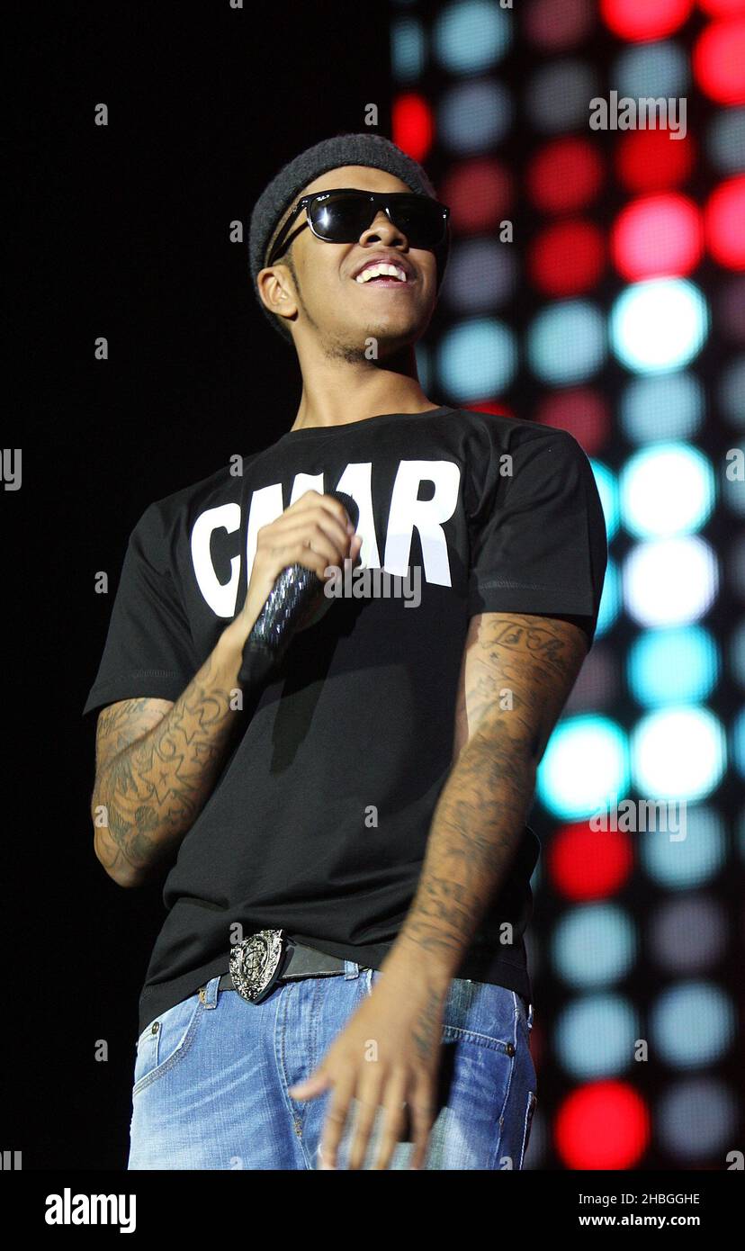 Chipmunk performs at Rock Assembly at the 02 Arena in London on July 20 ...