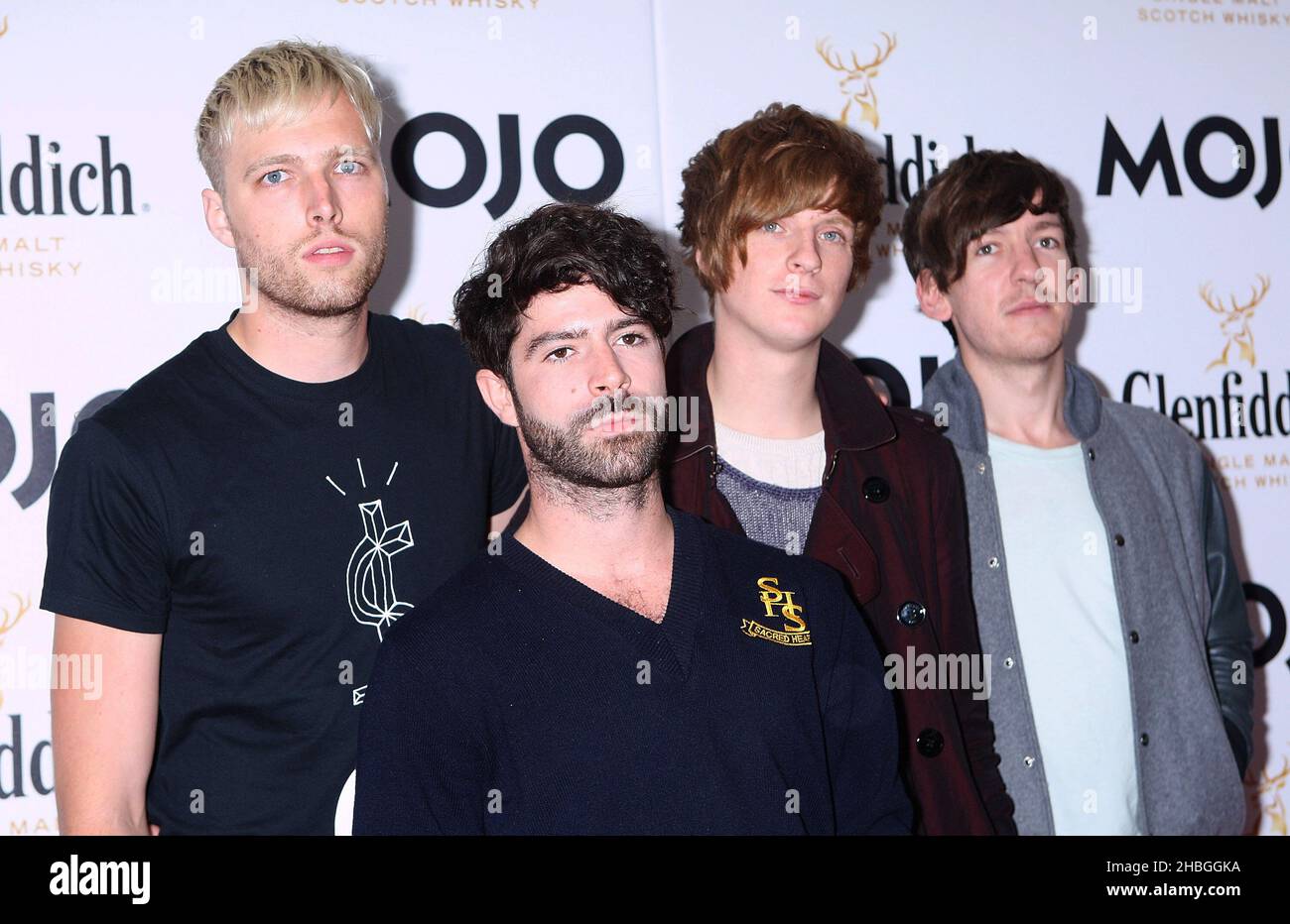 The Foals arrive at the Mojo Awards at The Brewery, July 21,2011 in ...