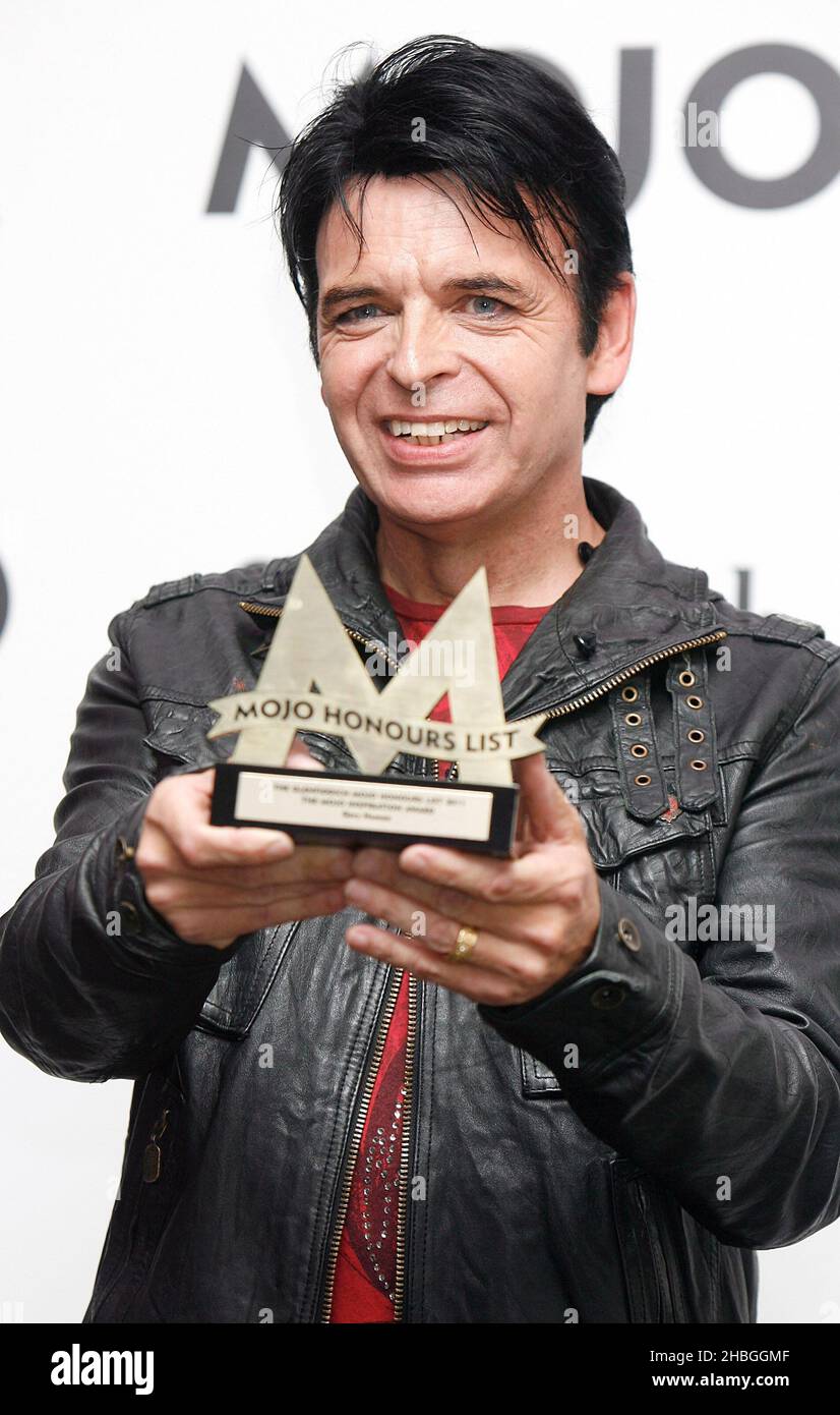 Gary Newman with Mojo Inspiration Award at the Mojo Awards at The ...
