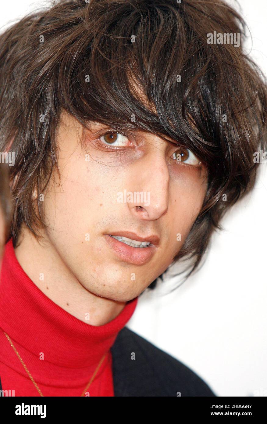 Faris Badwan of The Horrors arrives at the Mojo Awards at The Brewery ...