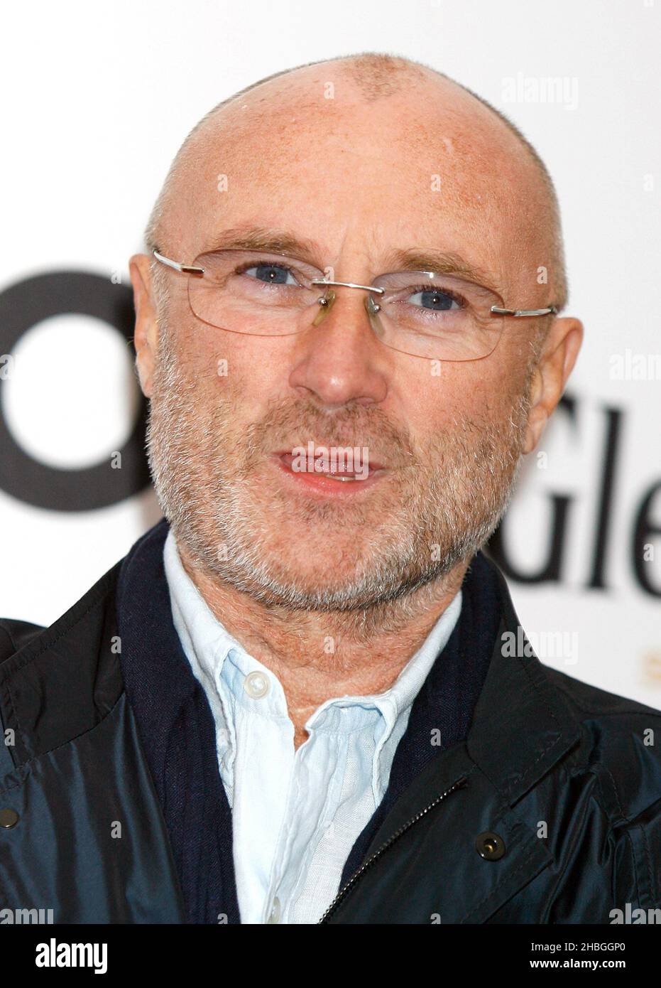 Phil Collins arrives at the Mojo Awards at The Brewery in London Stock ...