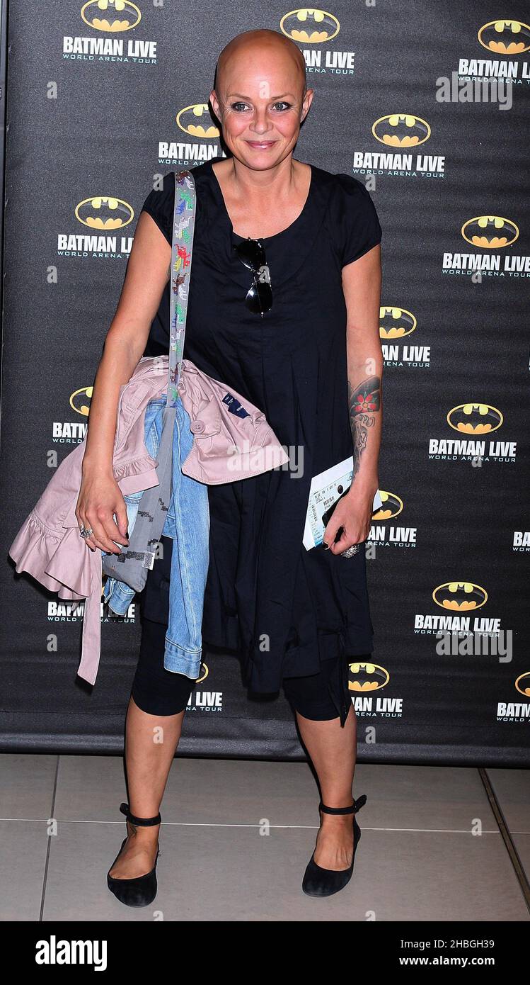 Gail attends the batman live gala performance at o2 arena hi-res stock ...
