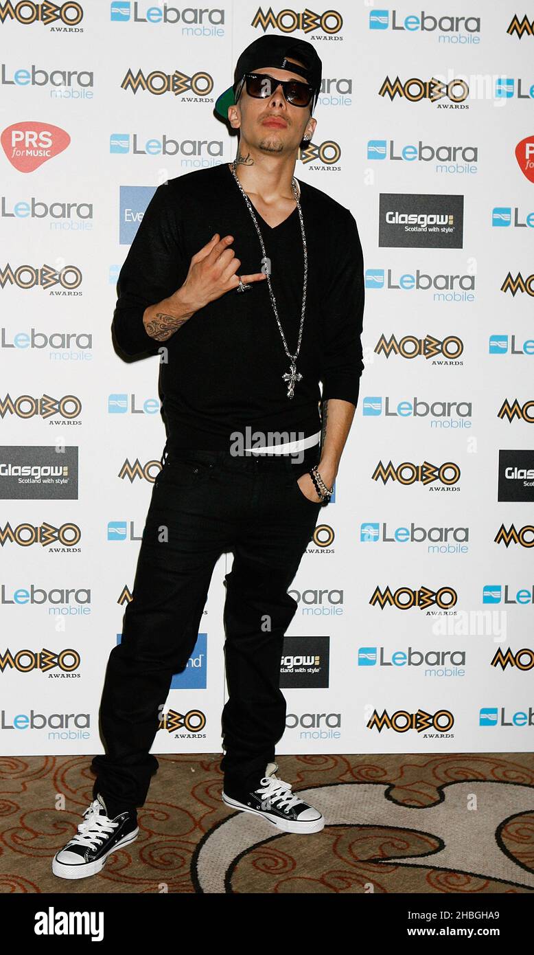 Dappy of N-Dubz attending the Mobo Nominations Launch at St Pancras ...