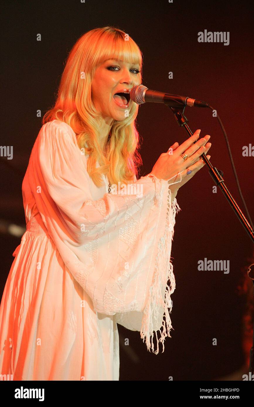 Catherine Pierce of The Pierces performs at the Radio 2 Live in Hyde ...