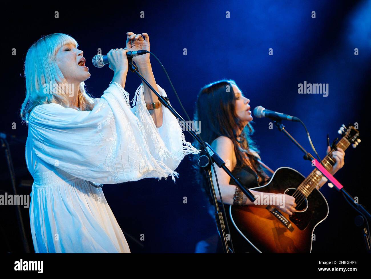 Catherine and Allison Pierce of The Pierces perform at the Radio 2 Live ...