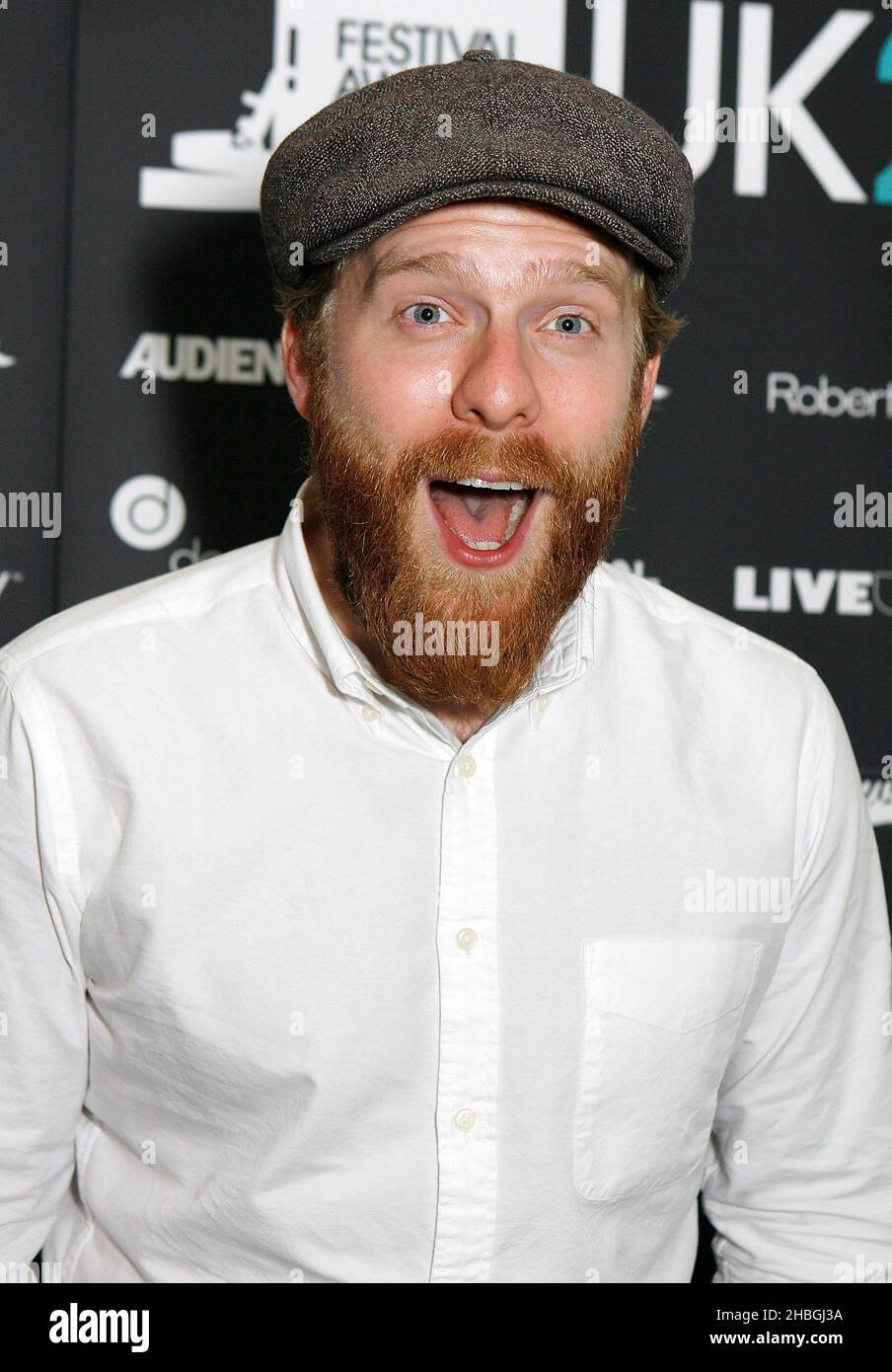 Alex Clare poses at the at UK Festival Awards Launch at The Red Bull ...