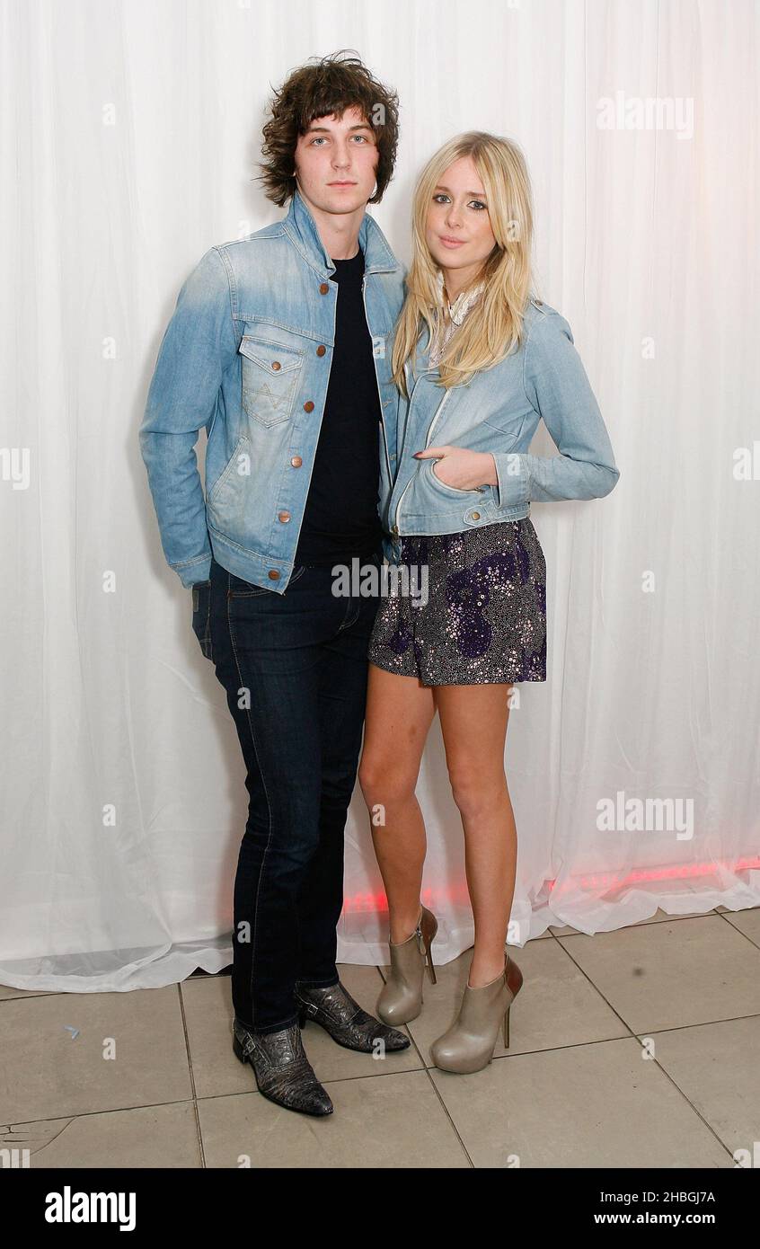 George Craig and Diana Vickers arriving at the Espirit RCA Collection ...