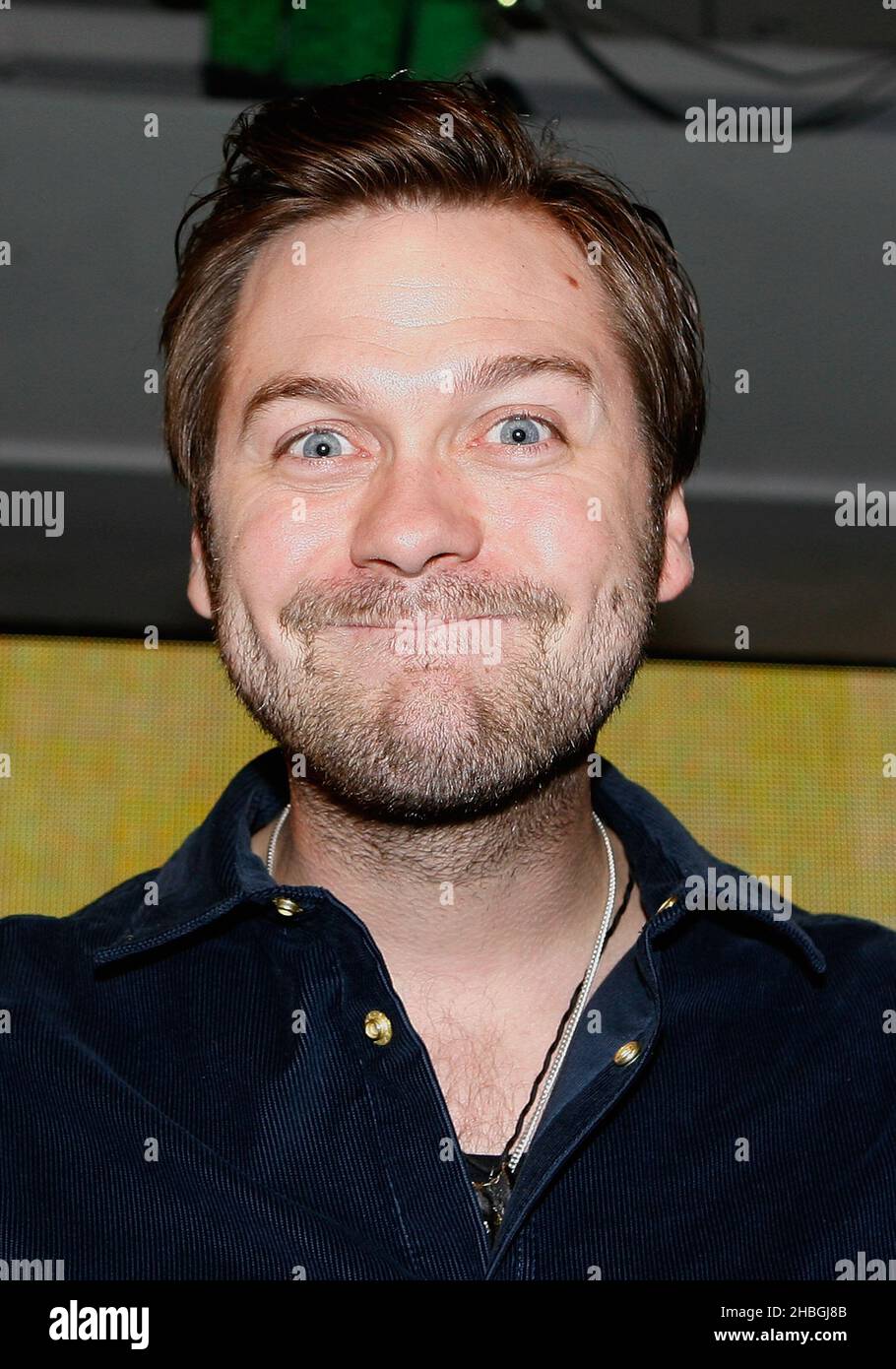Tom Meighan of the band Kasabian during a signing of the bands new ...