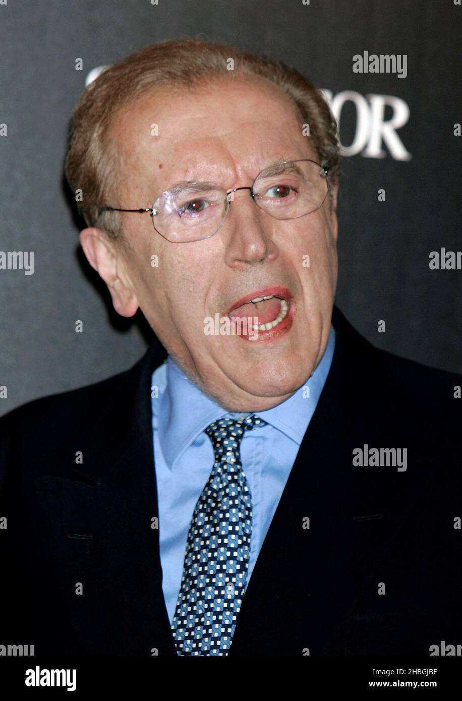 David Frost arriving for the Quintessentially Awards at One Marylebone ...