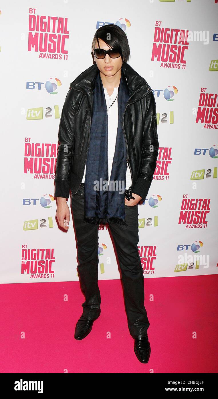 Nat Weller arrives at the BT Digital Awards,Roundhouse,London Stock ...