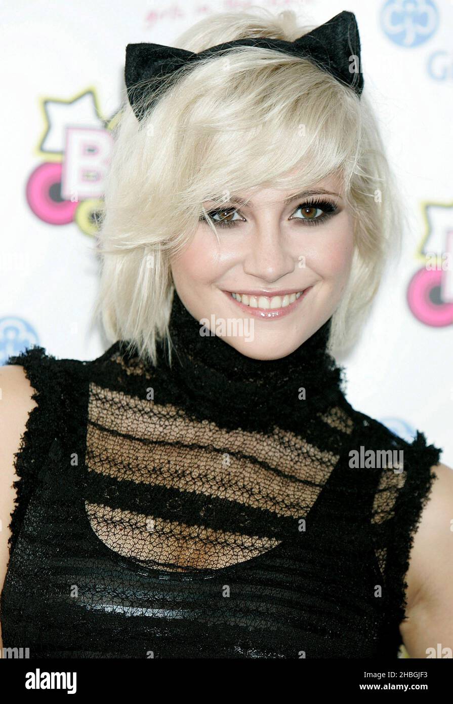 Pixie Lott poses backstage at Girlguiding UK's Big Gig at Wembley Arena ...