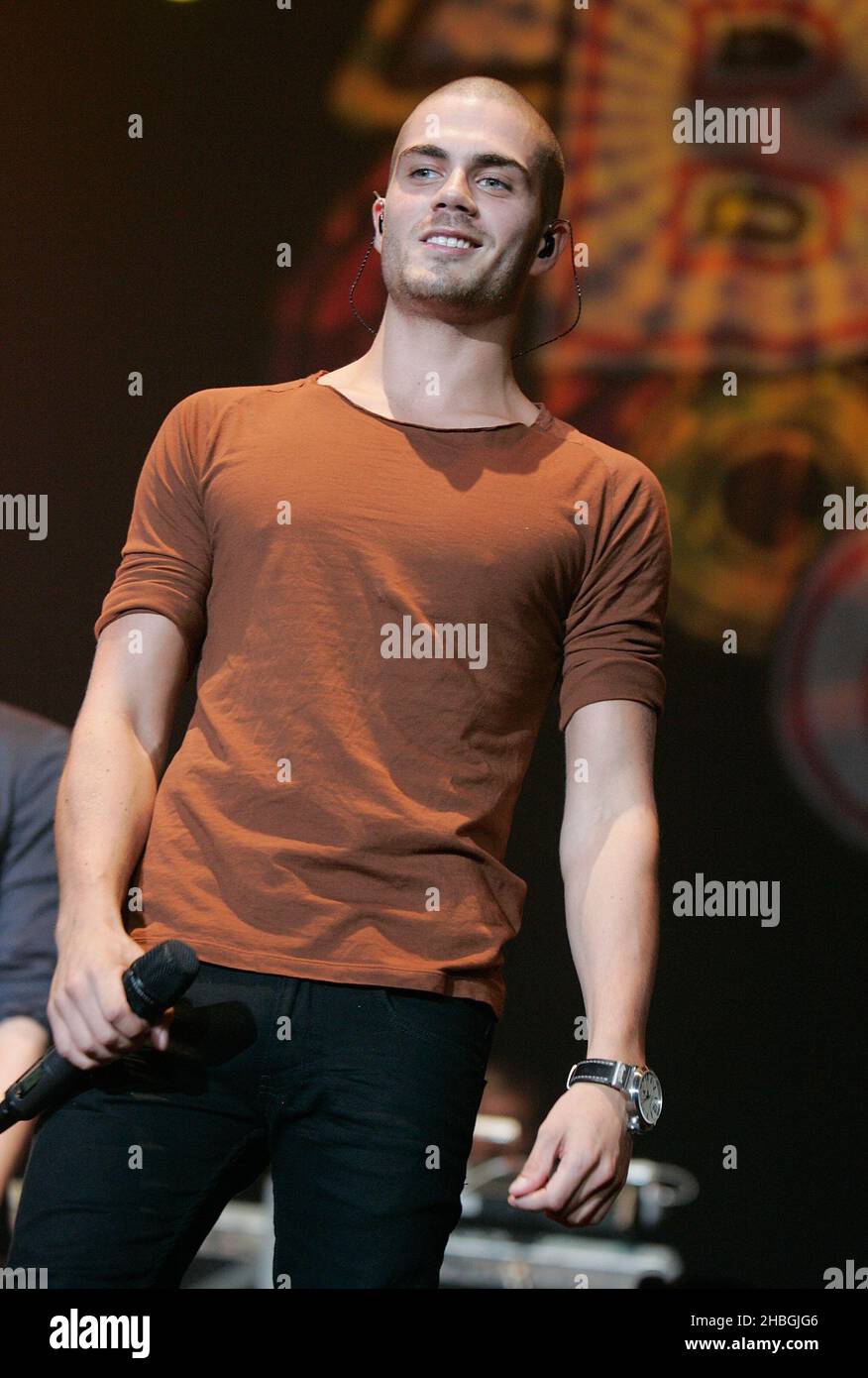 Max George of The Wanted performs at Girlguiding UK's Big Gig at ...