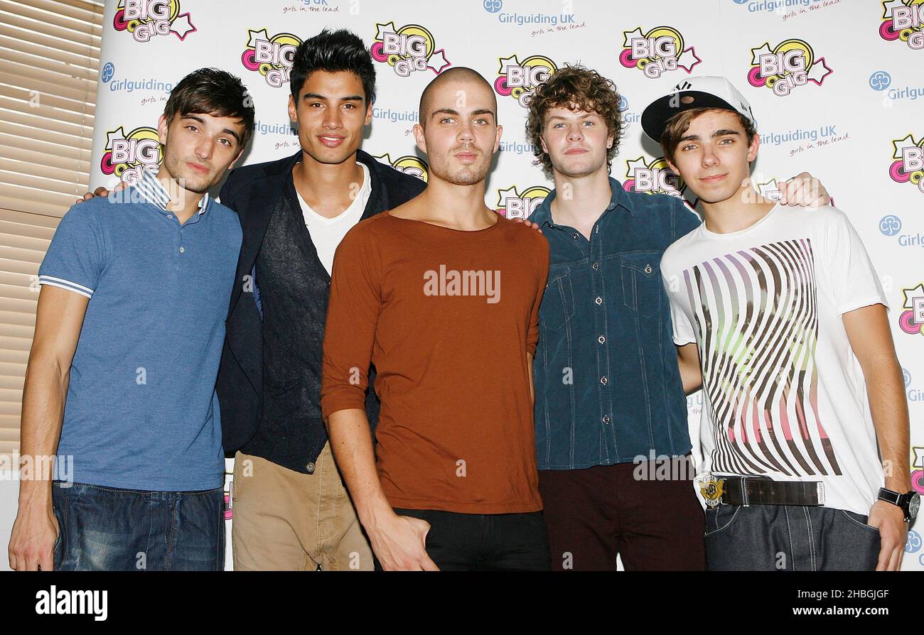 The Wanted backstage at Girlguiding UK's Big Gig at Wembley Arena in ...