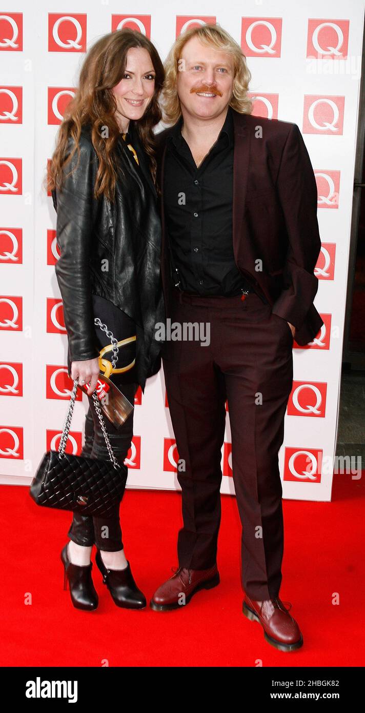 Leigh Francis and guest arrive at the Q Awards Arrivals at the ...