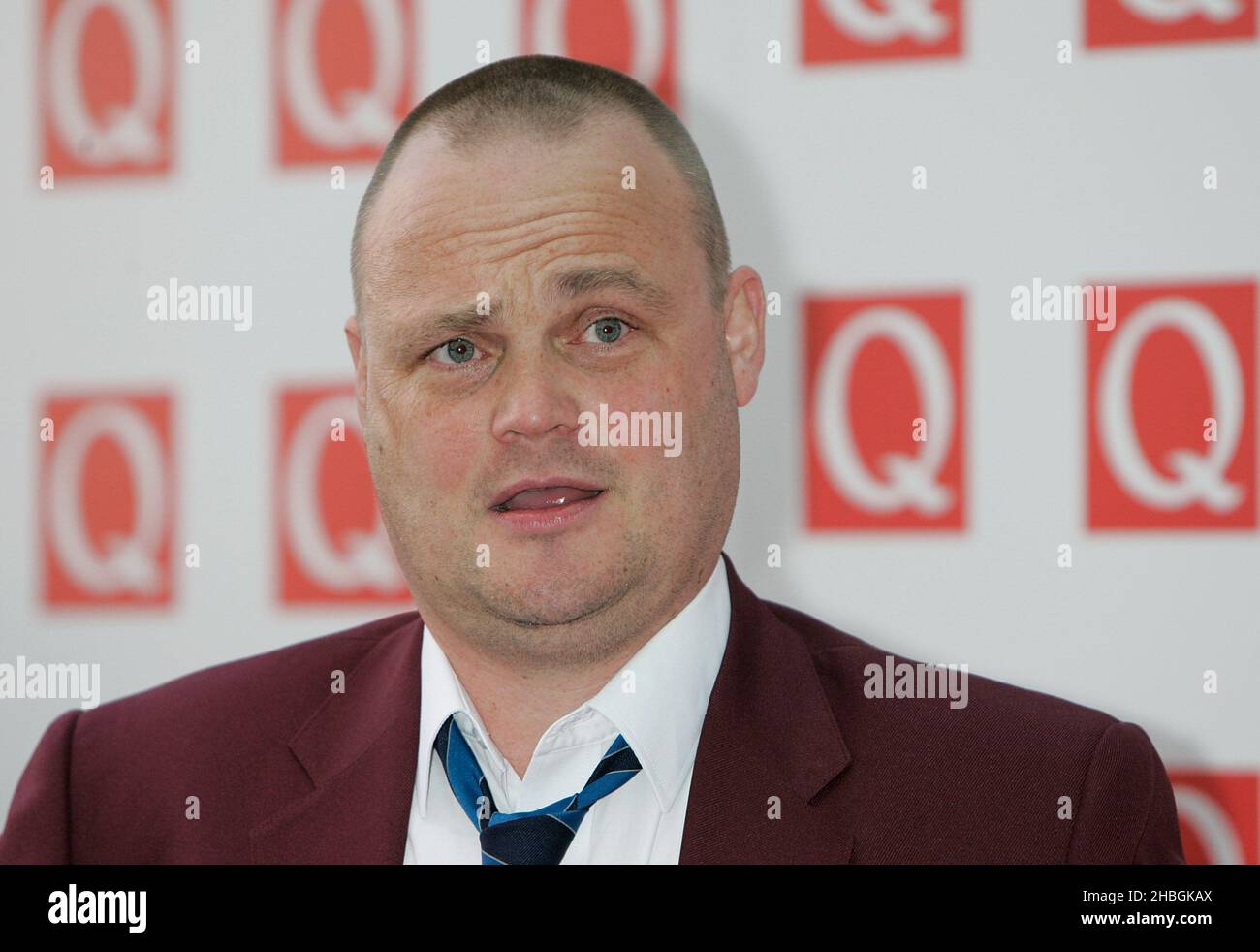 Al Murray arriving at the Q Awards held at the Grosvenor House Hotel ...