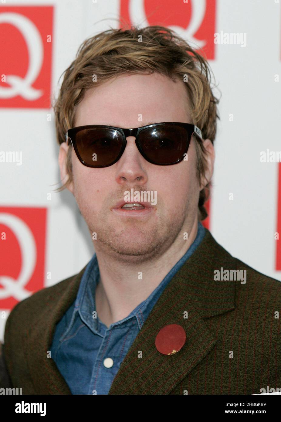 Ricky Wilson of Kaiser Chiefs arriving at the Q Awards held at the ...