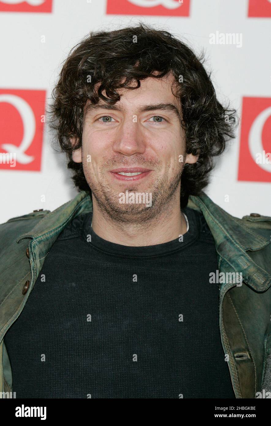 Gary Lightbody of Snow Patrol arriving at the Q Awards held at the ...