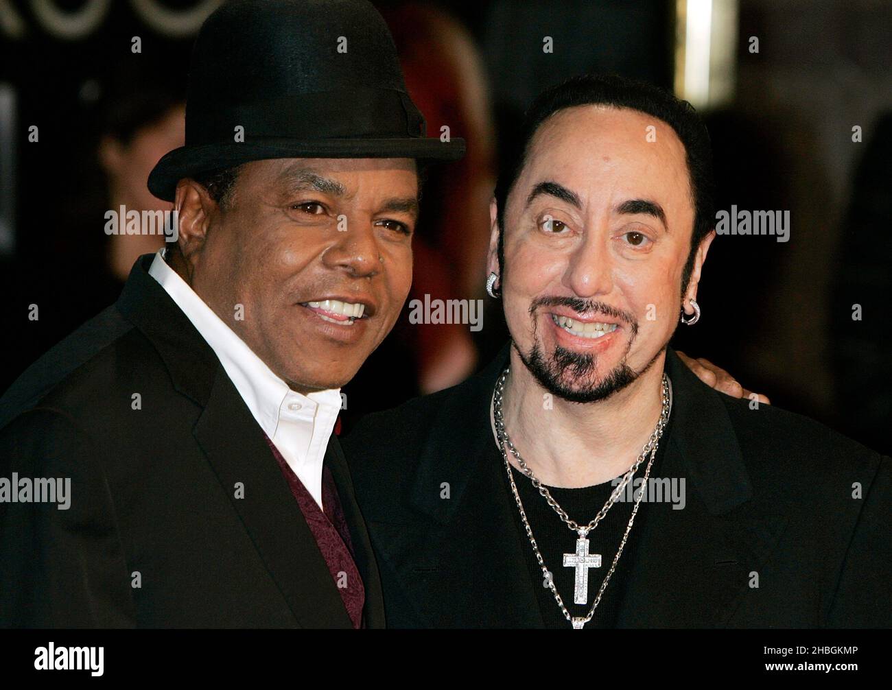 Tito Jackson and David Gest attending the UK premiere of Michael ...