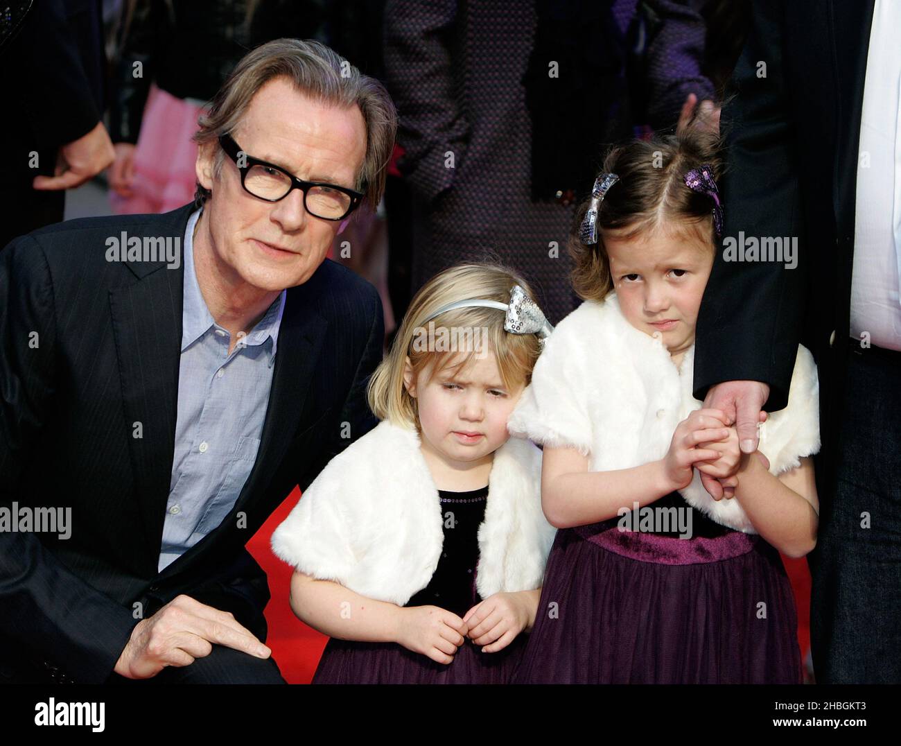 Bill nighy arrives at the premiere of arthur christmas hi-res stock ...