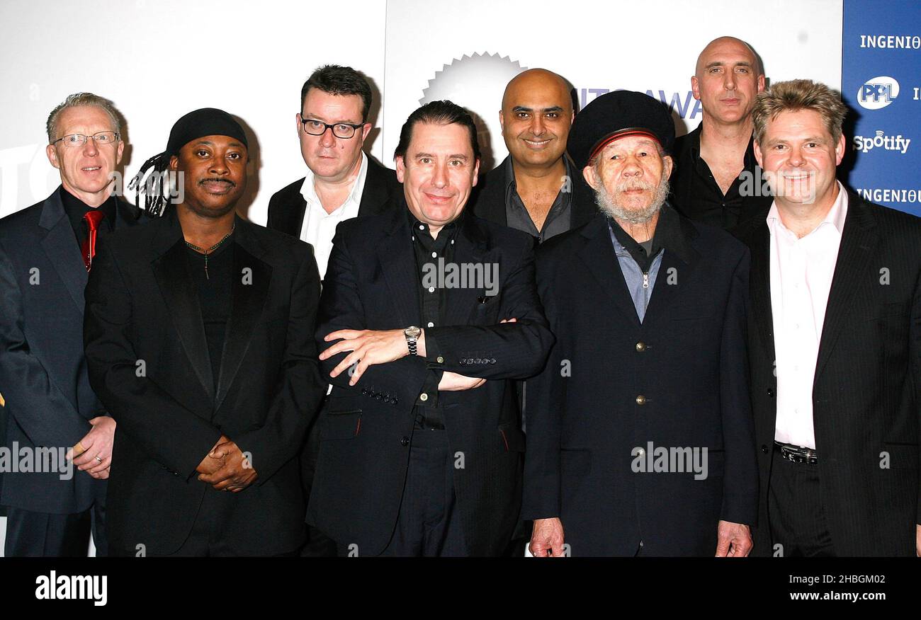 Jools Holland and his band arrive at the Music Industry Awards at the ...