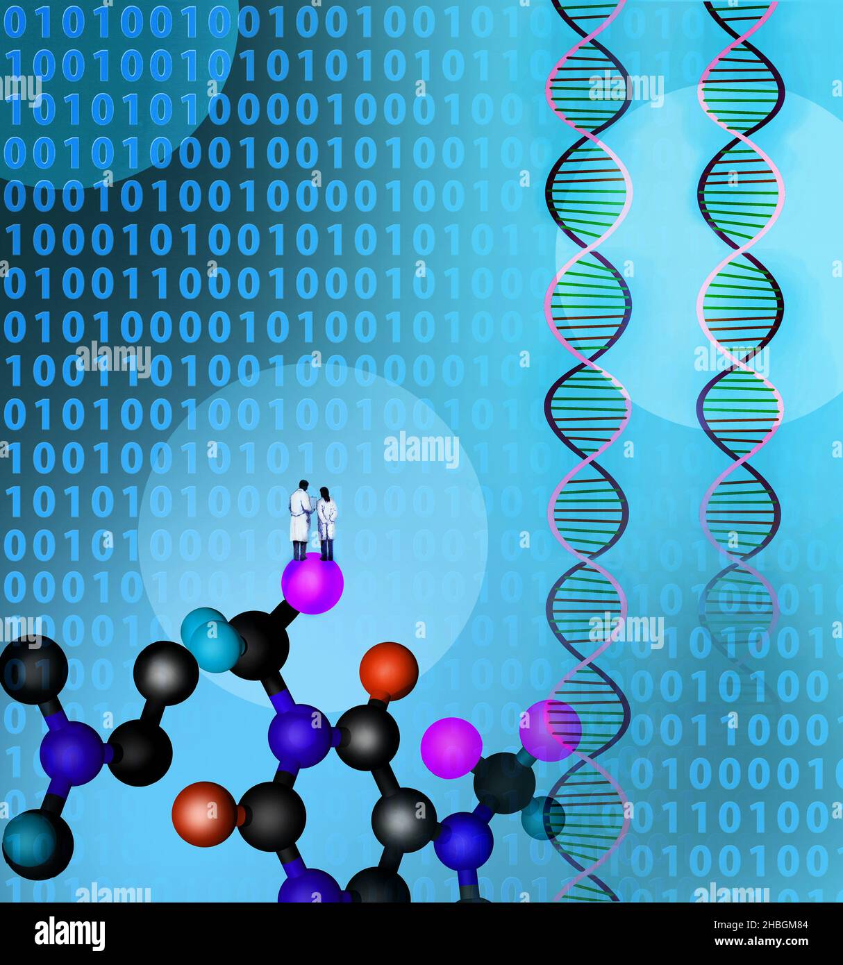 Code computer dna hi-res stock photography and images - Alamy