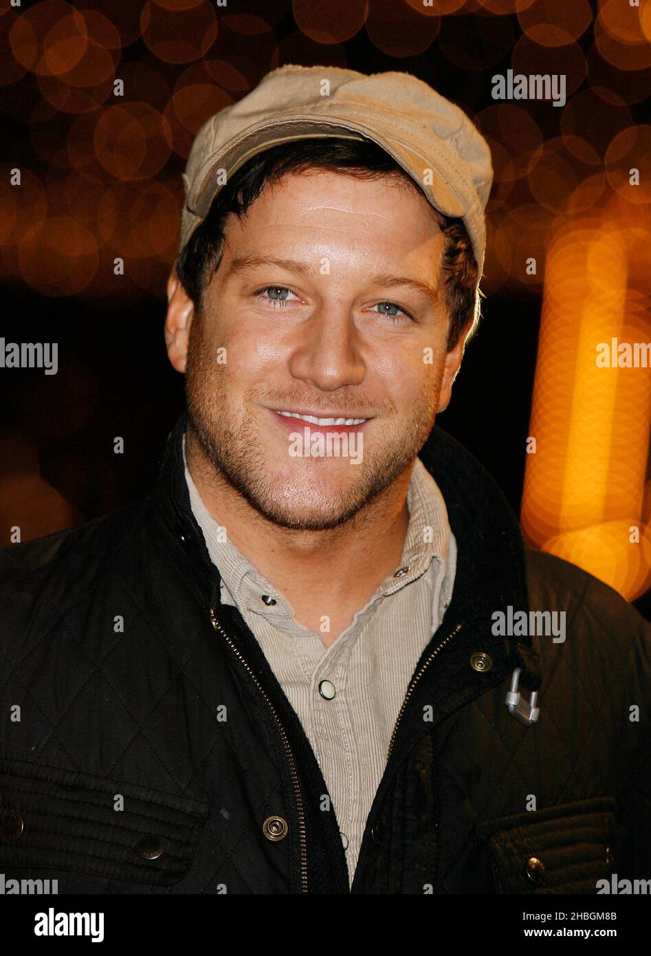 Matt Cardle arrives at the Winter Wonderland at Hyde Park,London Stock ...