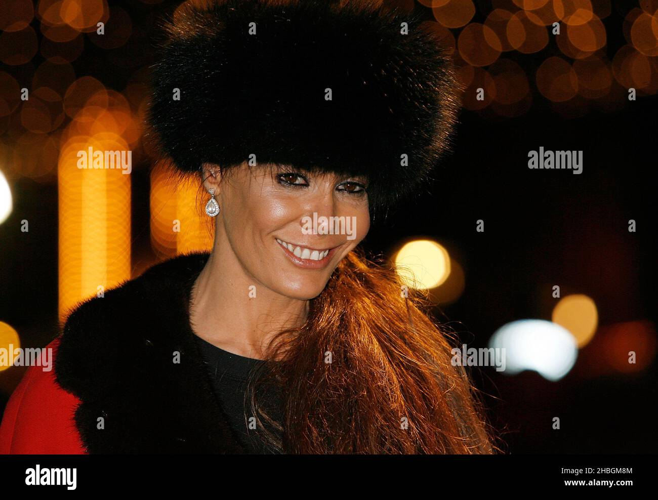 Tamara Palmer-Tomkinson arrives at the Winter Wonderland at Hyde Park ...