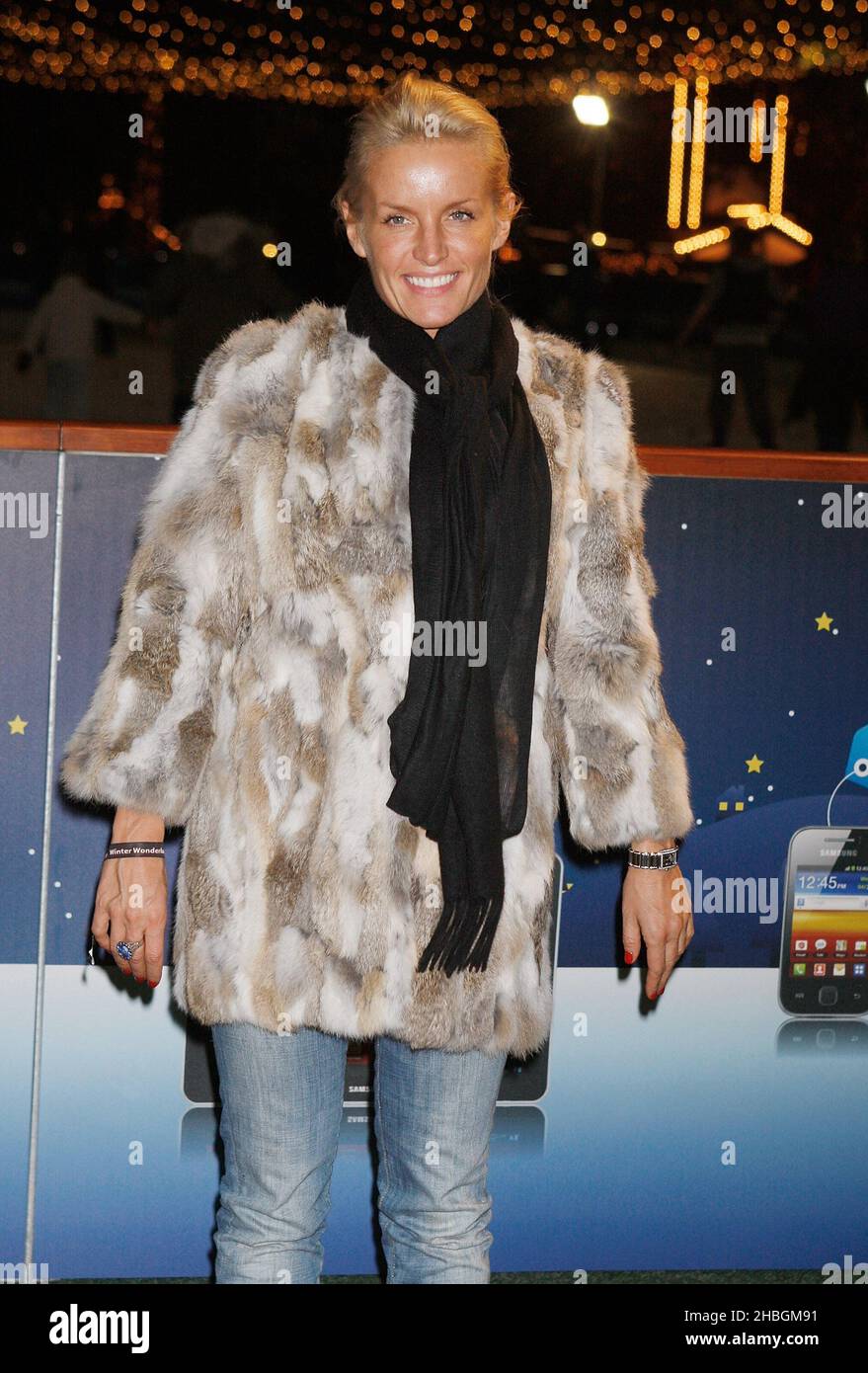 Davina taylor arrives at the winter wonderland at hyde park hi-res ...