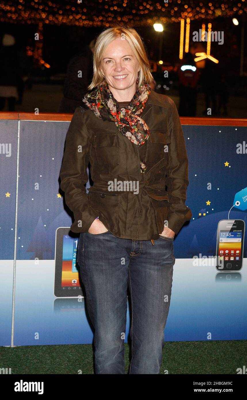 Mariella Frostrup arrives at the Winter Wonderland at Hyde Park, London ...