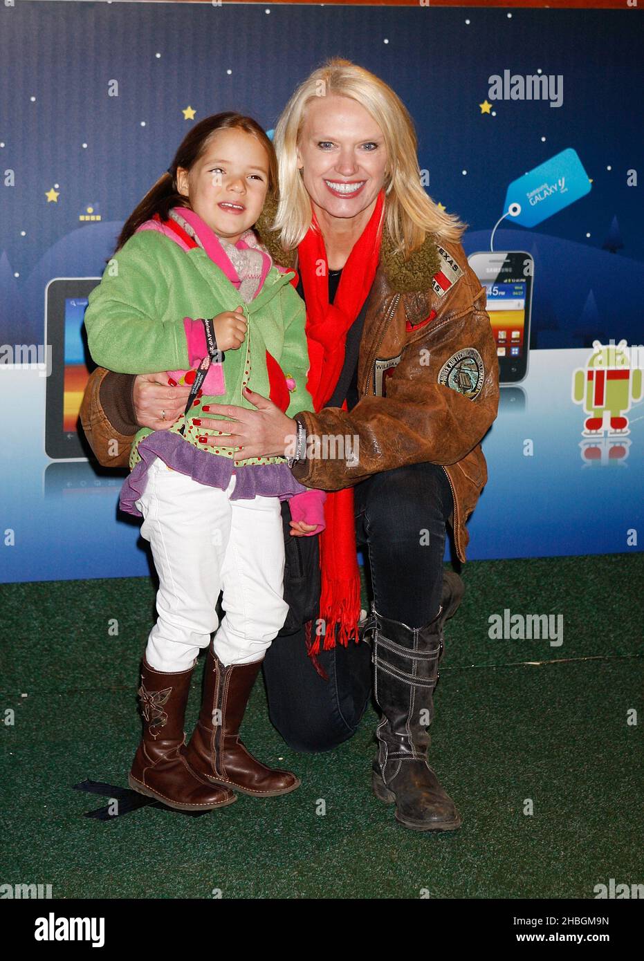 Anneka Rice arrives at the Winter Wonderland at Hyde Park, London Stock ...